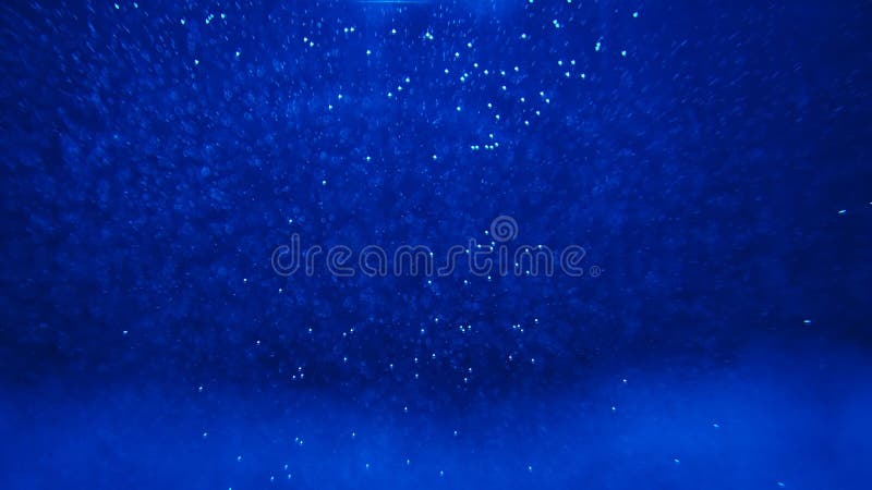 Underwater Depth with Floating Particles Stock Image - Image of element ...