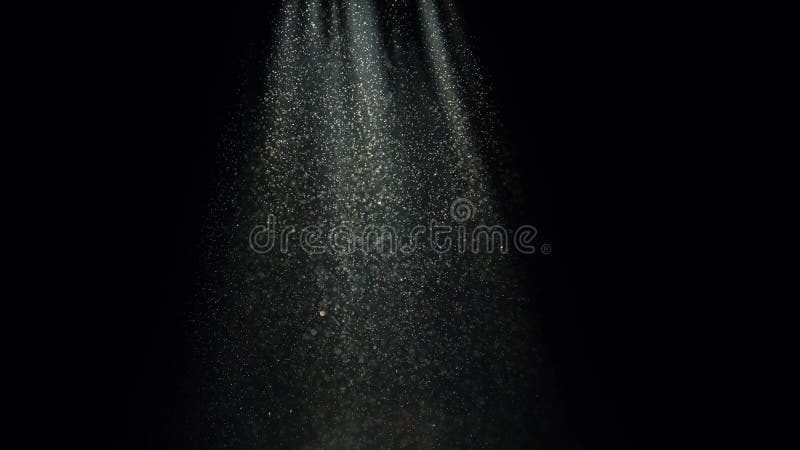 Underwater Depth with Floating Particles Stock Image - Image of beam ...