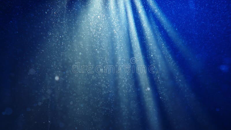 Underwater Depth with Floating Particles Stock Video - Video of effects ...