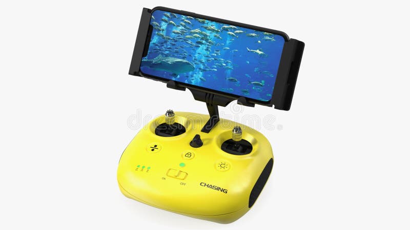 Underwater Drone Remote with Display Holder Setup Stock Photo - Image ...