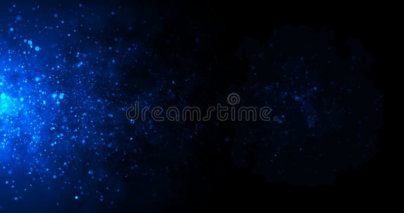 Underwater Dust Particles Moving Under Rim Light Tiny Source . Stock ...