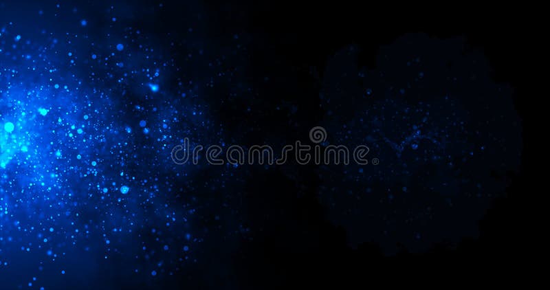 Underwater Dust Particles Moving Under Rim Light Tiny Source Stock ...