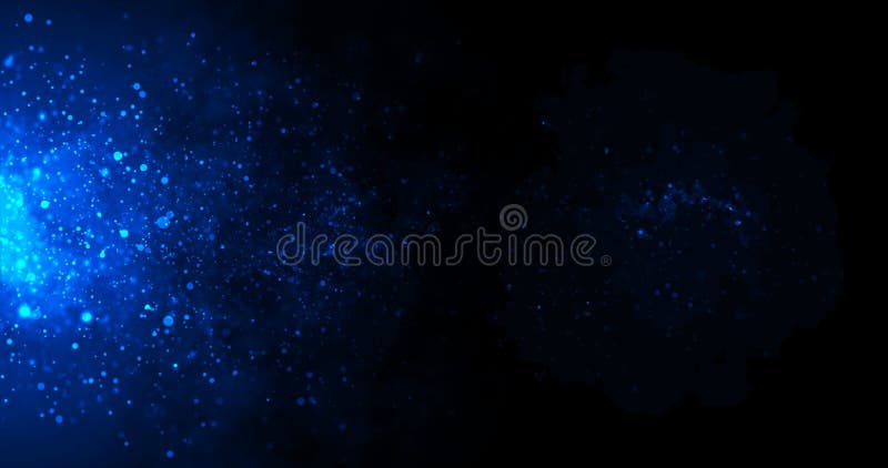 Underwater Dust Particles Moving Under Rim Light Tiny Source Stock ...