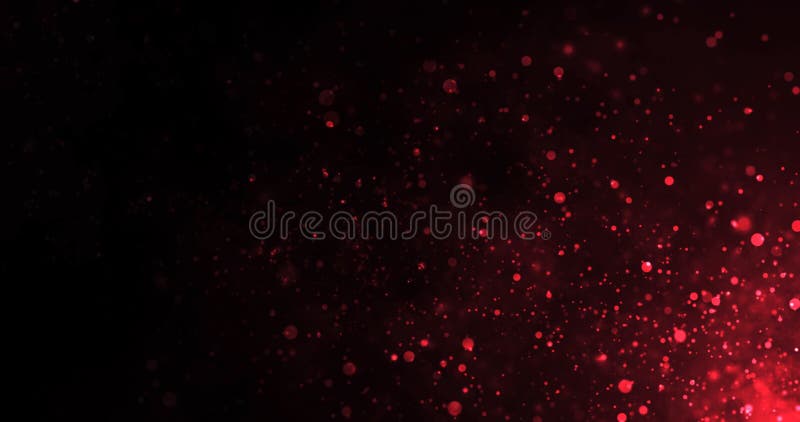 Underwater Dust Particles Moving Under Rim Light Tiny Source. Stock ...