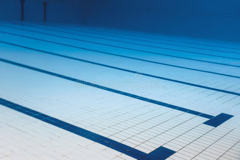 Underwater Empty Swimming Pool. Stock Image - Image of deep ...
