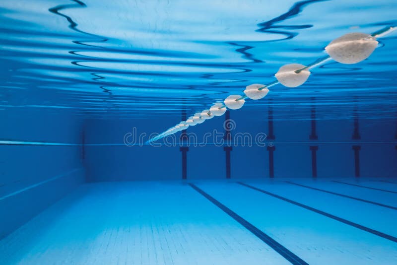 Underwater Empty Swimming Pool. Stock Photo - Image of deep, swimming ...