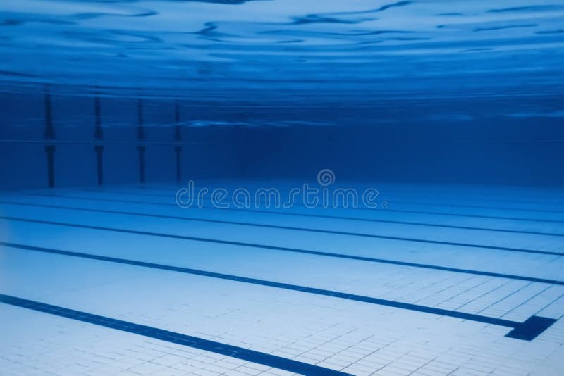 Underwater Empty Swimming Pool. Stock Photo - Image of deep, refreshing ...