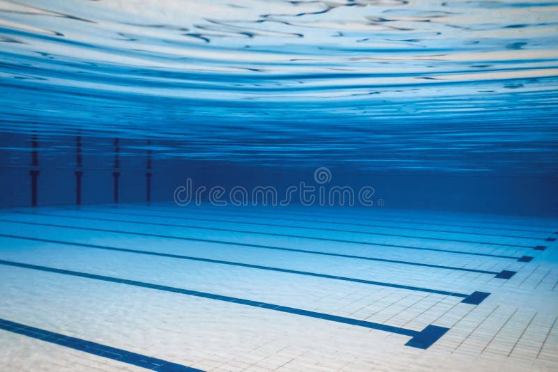 Underwater Empty Swimming Pool. Stock Photo - Image of empty, pattern ...