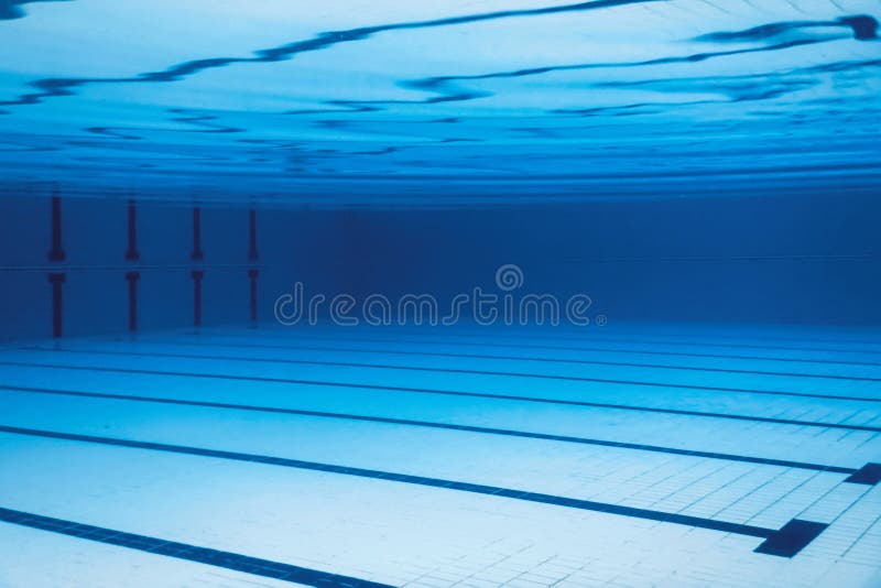 Underwater Empty Swimming Pool Stock Photo - Image of pattern, exercise ...