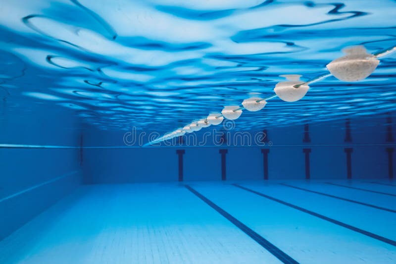 Underwater Empty Swimming Pool Stock Image - Image of olympic, deep ...
