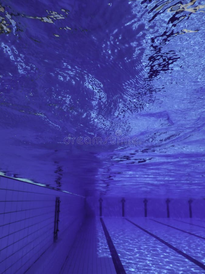 Underwater Empty Swimming Pool Background Stock Photo - Image of cool ...