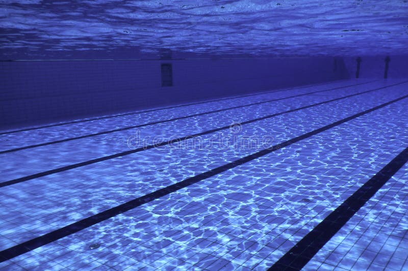Underwater Empty Swimming Pool Background Stock Photo - Image of ...