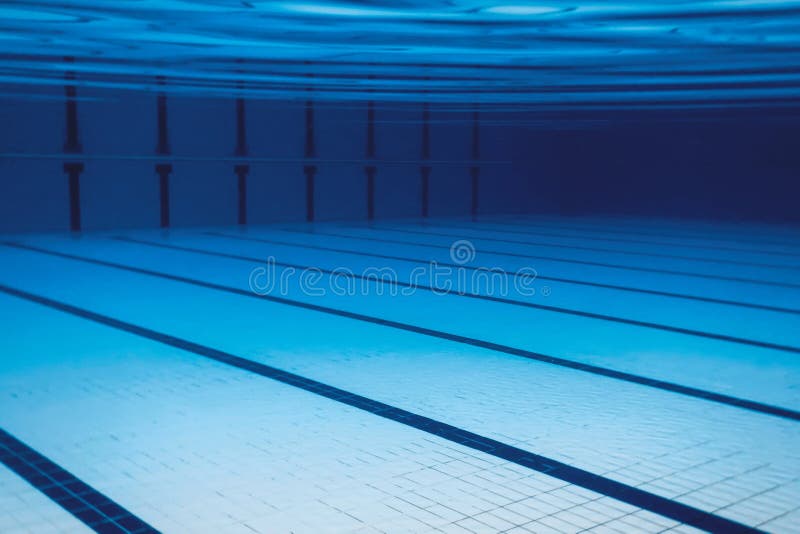 Underwater Empty Swimming Pool. Stock Image - Image of sport, active ...