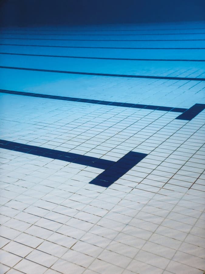 Underwater Empty Swimming Pool. Stock Image - Image of surface ...