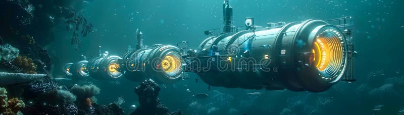 Underwater Exploration Advanced Submersible Vehicle Illuminates the ... Underwater Exploration Advanced Submersible Vehicle Illuminates the ...