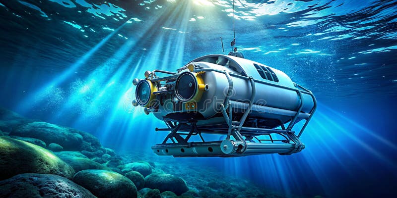 Underwater Exploration Vehicle Navigating Ocean Depths Creative AI ... Underwater Exploration Vehicle Navigating Ocean Depths Creative AI ...