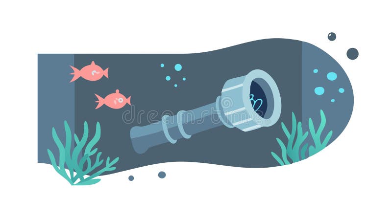 Underwater Flashlight with Fish, Symbolizing Marine Exploration and ...
