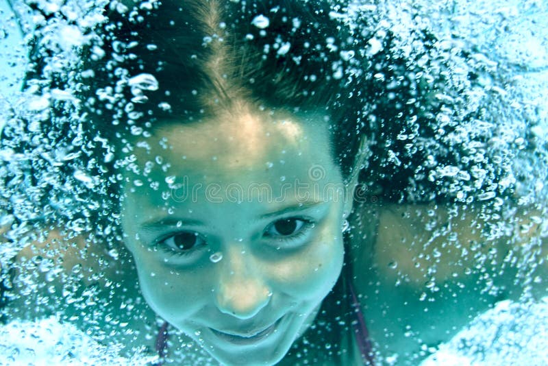 Underwater girl stock image. Image of action, closeup - 19983491