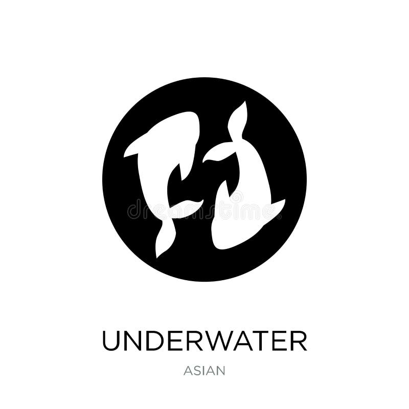 Underwater Icon in Trendy Design Style. Underwater Icon Isolated on ...
