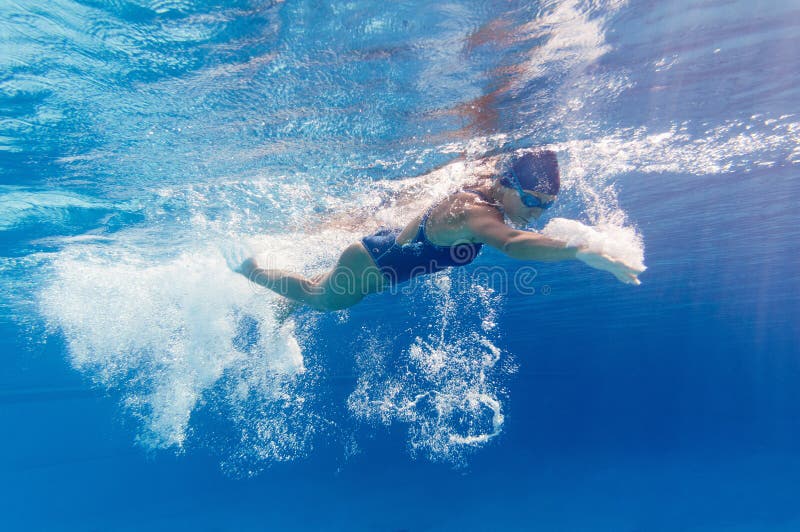 Swimmer in motion stock image. Image of person, arms - 222141249