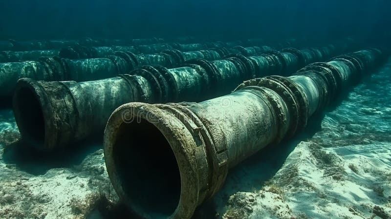 Underwater Infrastructure Parallel Pipelines on the Ocean Floor ...