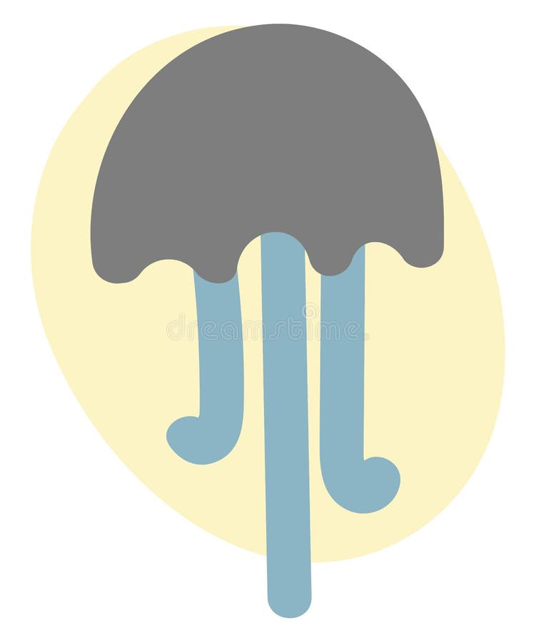 Underwater Jellyfish Realistic Stock Illustration - Illustration of ...