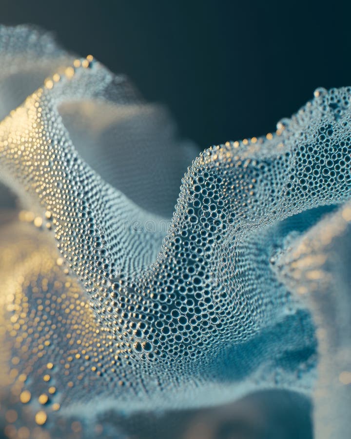 Underwater Leaf Textured with Small Air Bubbles High Detail Stock Illustration - Illustration of ...