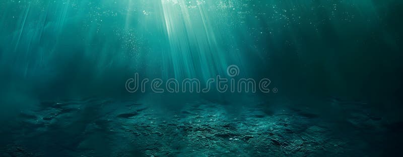 Underwater Light Beams & Seabed Texture Stock Illustration ...