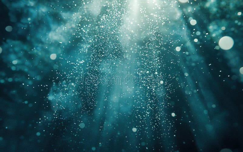 Underwater Light Rays Creating a Magical Atmosphere Amidst Floating ...