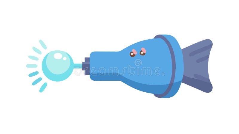 Underwater Light Source and Submersible Searchlight, Vector Design ...