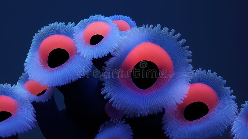 Underwater Macro Photo of Pink Corals Stock Illustration - Illustration ...
