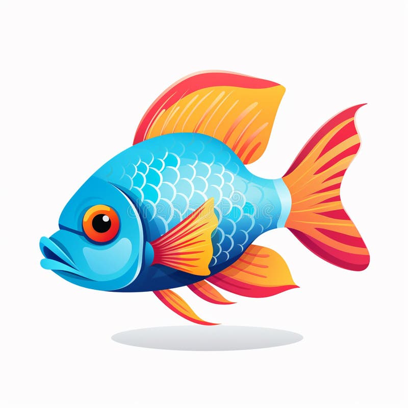 Underwater Magic Fish Illustration Stock Illustration - Illustration of ...