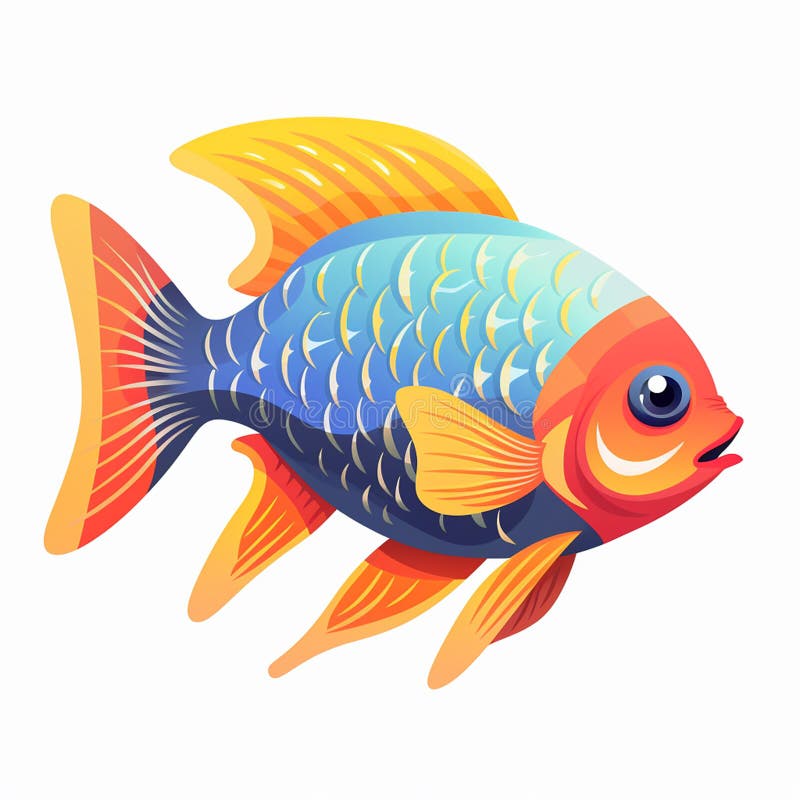 Underwater Magic Fish Illustration Stock Illustration - Illustration of ...