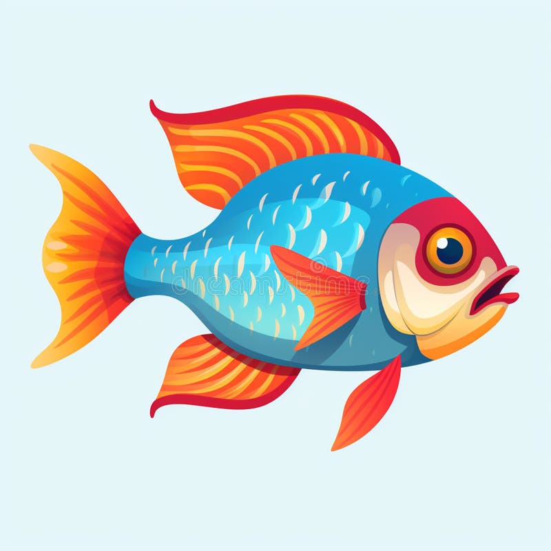 Underwater Magic Fish Illustration Stock Illustration - Illustration of ...