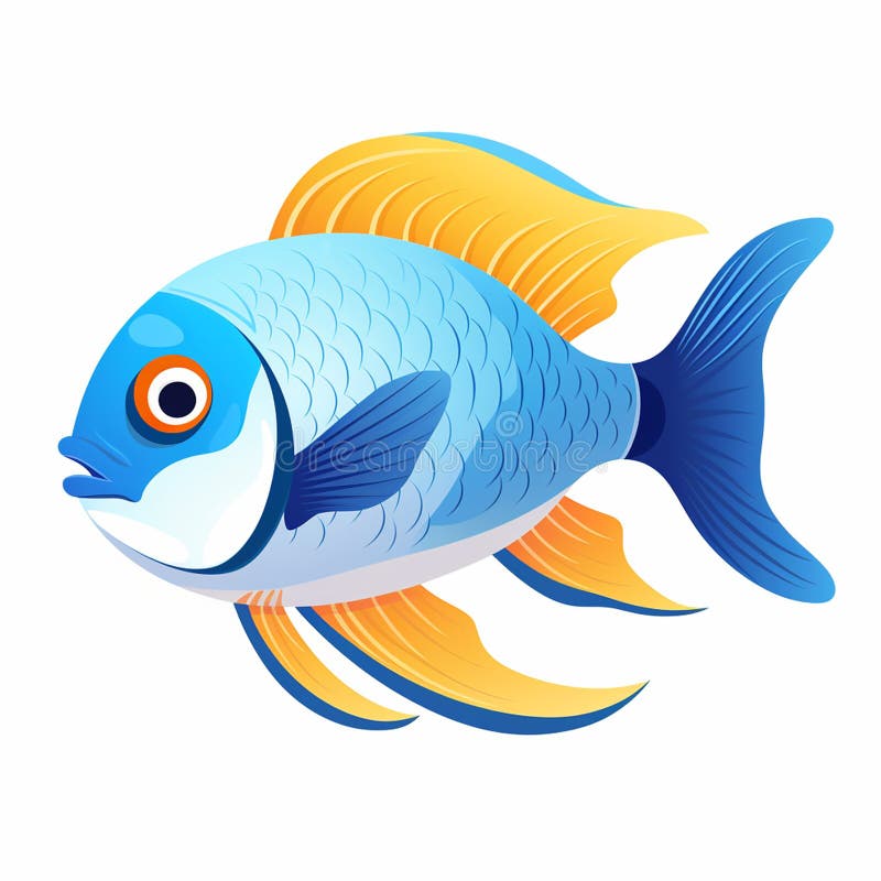 Underwater Magic Fish Illustration Stock Illustration - Illustration of ...