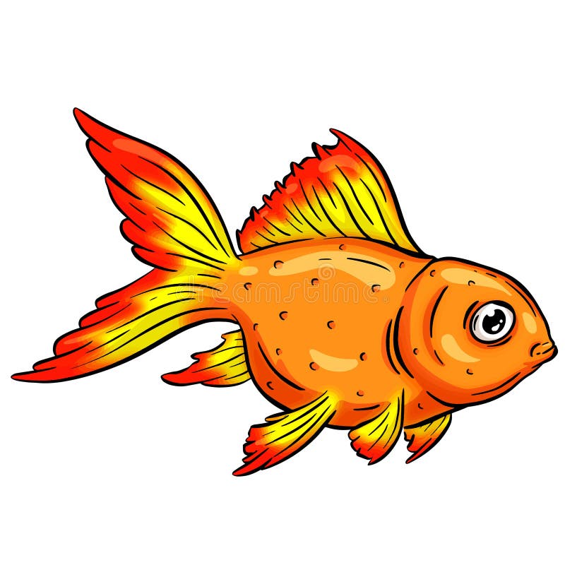 Underwater Marine Fish Cartoon Illustration in a Vector Stock ...