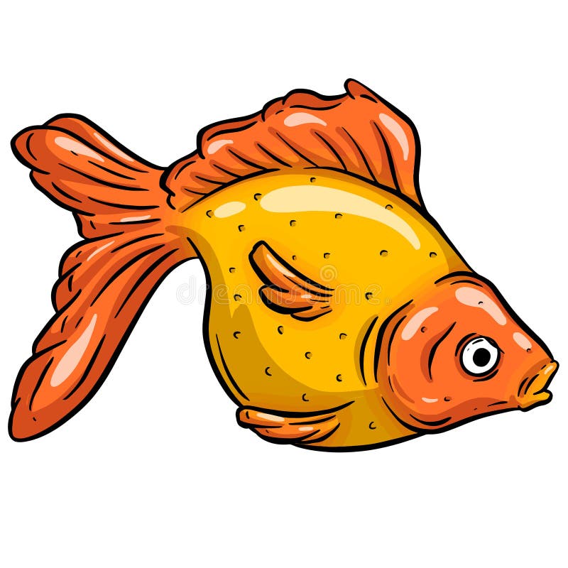 Underwater Marine Fish Cartoon Illustration in a Vector Stock ...