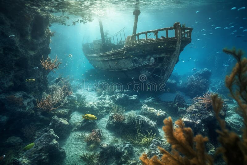 Underwater Marvels - Exploring the Depths of Ocean Life Stock ...