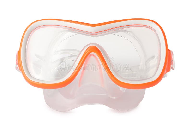Underwater Mask Isolated on White. Diving Equipment Stock Photo - Image ...