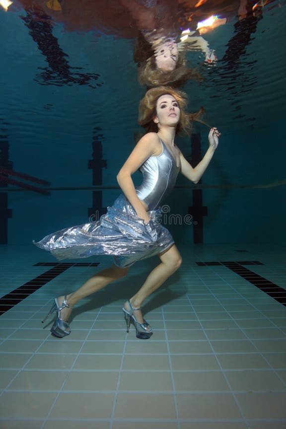 Underwater model stock image. Image of cute, dive, human - 38869921