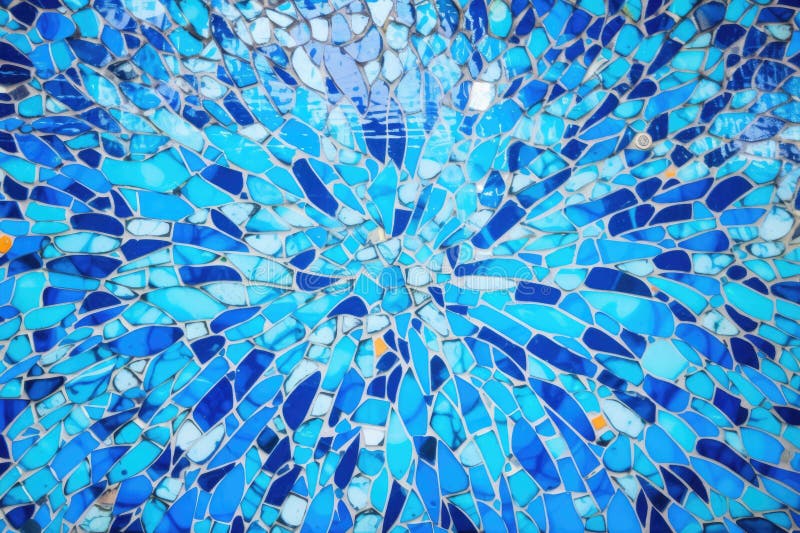 Underwater Mosaic Pattern in a Public Swimming Pool Stock Photo - Image ...
