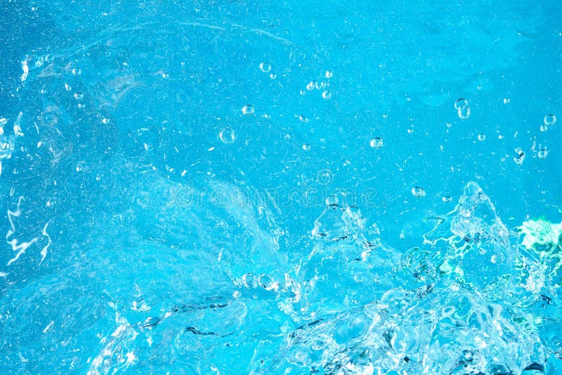 Underwater Near Ocean Surface with Rising Bubbles in Blue Sea Stock ...