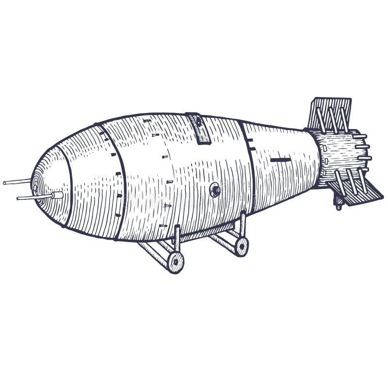 Wwii Bomb Drawing
