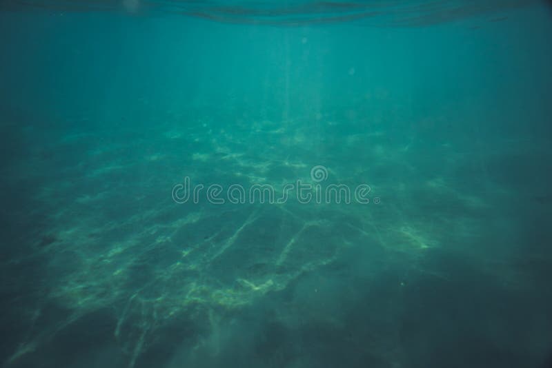 Underwater in Ocean Light Reflections. Stock Photo - Image of aquatic ...