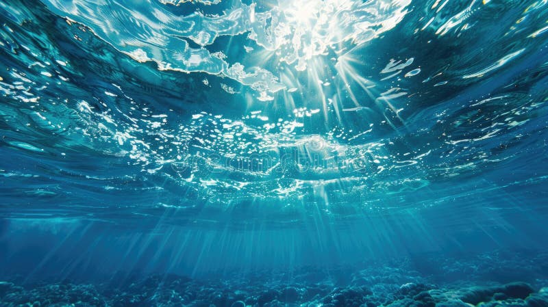 Underwater Ocean View stock photo. Image of bubbles - 364435626