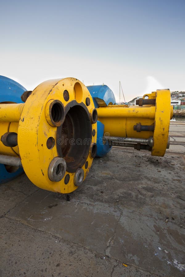 Underwater Oil or Gas Pipes/drilling Risers Stock Image - Image of ...