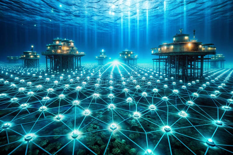 Underwater Panoramic View of the Coral Reef and Fish. AI Generated ...