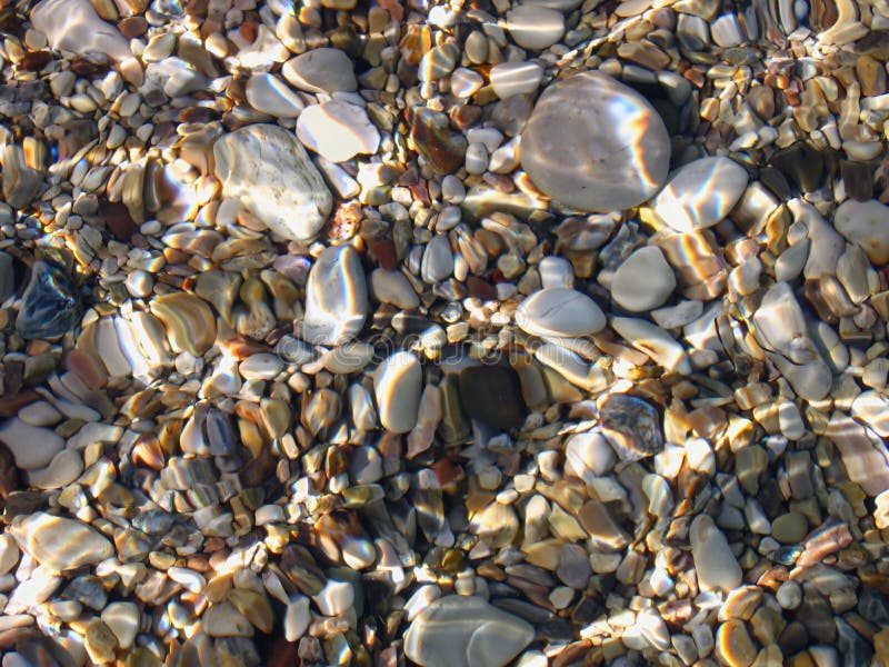 Underwater pebble texture stock image. Image of refraction - 5947435