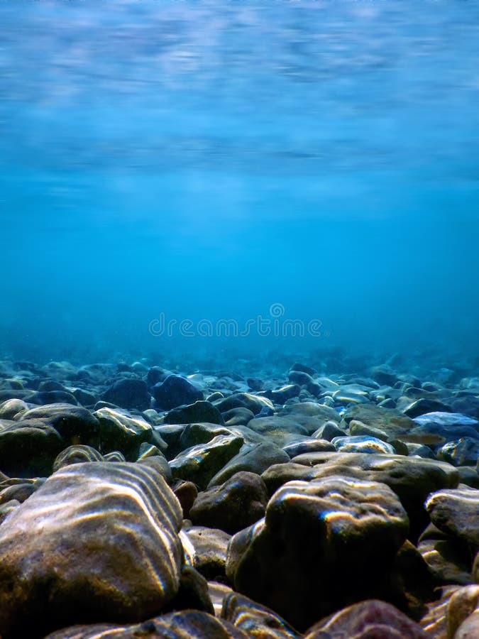 Underwater Pebbles Below Water Surface Stock Photo - Image of undersea ...