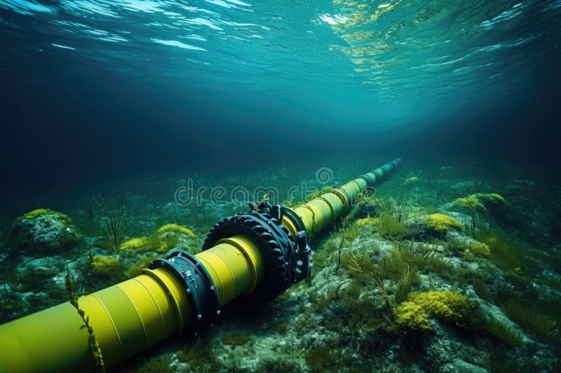 Underwater Pipeline for Gas or Oil Transport. Critical Infrastructure ... Underwater Pipeline for Gas or Oil Transport. Critical Infrastructure ...